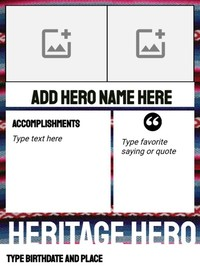 Hispanic Hero Trading Card - Wixie
