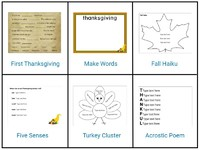 Elementary Thanksgiving Choice Board - Wixie