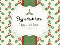 Holly Holiday Card - Wixie