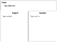Claim - Support - Question - Wixie