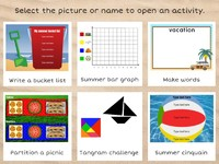 Summer Fun - Choice Board - Wixie