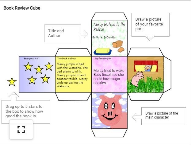 Book Review Choice Board - Wixie