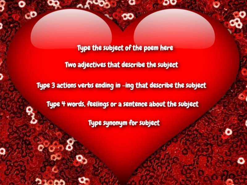 Valentine Cinquain - Wixie
