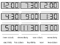 Tell time on digital clocks - Wixie