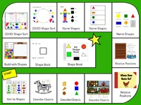 Shape Progression Board - Kindergarten - Wixie