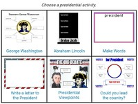 Presidents - Choice Board - Wixie