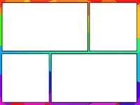 Comic Panels - Rainbow - Wixie