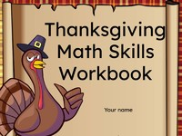 A Thanksgiving Math Workbook - Primary - Wixie