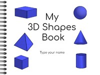 3D Shape Book - Wixie