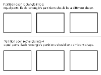 Partition Shapes - equal shares, not same shape - Wixie