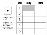 Adding Dice - Tally and Total - Wixie