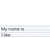 About Me Sentence Strip - Wixie