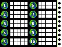 Show the number - Earth - Wixie