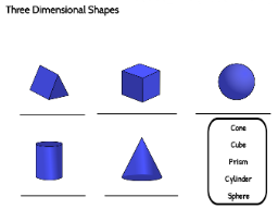3-Dimensional Shape names - Wixie