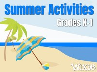 Summer Activity Book - K-1 - Wixie