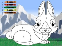 Color-by-Number: Rabbit - Wixie