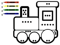 Color-by-Number: Train - Wixie