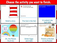 Read Across America - Choice Board - Wixie