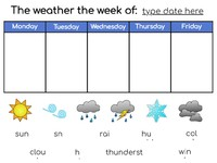 Weekly Weather - Wixie