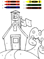 Color-by-Number: School House Fun - Wixie