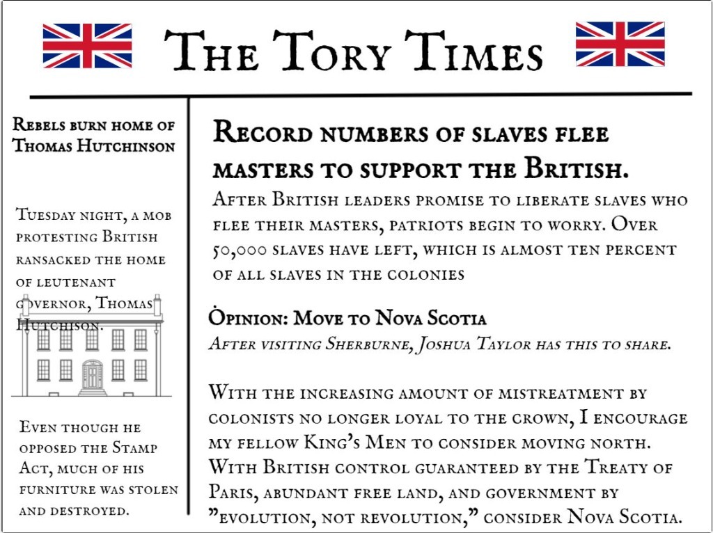 American Revolution Choice Board - Wixie