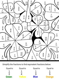 Equivalent Fractions - Shamrock - Wixie