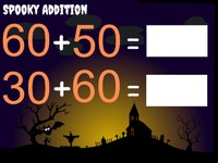 Adding Whole Tens: Spooky - Wixie