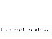 Earth Day Sentence Strip - Wixie
