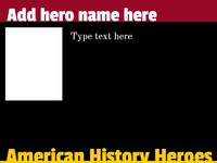 American History Hero Trading Card - Wixie