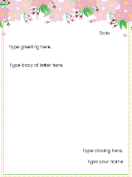 Spring Friendly Letter - Wixie
