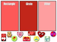 Valentine Shape Sort - Wixie