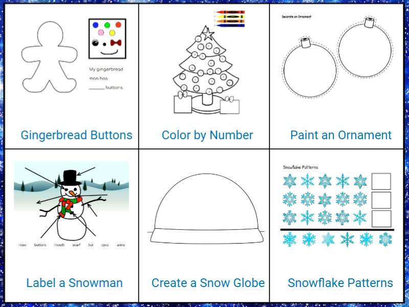 Primary December Choice Board - Wixie
