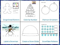 Primary December Choice Board - Wixie