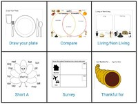 Primary Thanksgiving Choice Board - Wixie