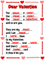 MadLib Valentine - Wixie