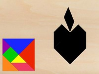 Tangram Apple - Wixie