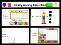 Primary Geometry Choice Board 2022 - Wixie