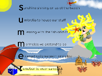 Summer acrostic poem - Wixie