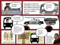 Comic Panels -The Montgomery Bus Boycott - Wixie