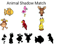 Animal Shadow Match - Wixie