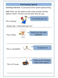 Commas & Inverted Commas Dialogue Practice - Wixie