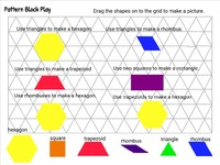 online learning 1/22- Make shapes with Pattern Blocks - Wixie
