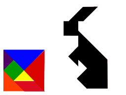 Tangram Rabbit with blank page - assigned - Wixie