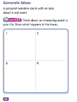 Writing Unit 4 Week 1 Lesson 4 Generating Ideas - Wixie