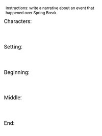 Spring Break Narrative - Wixie