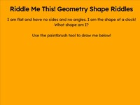 1/22/25 Online Learning Day - Math Shape Riddles - Wixie