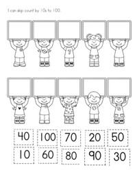 Count by 10s to 100 - Wixie