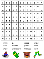Winter Word Search - Wixie
