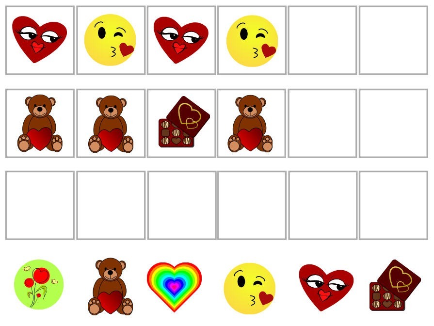 Valentine's Day - Primary Choice Board - Wixie