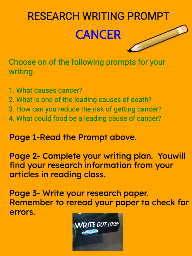 Research Paper-Cancer - Wixie